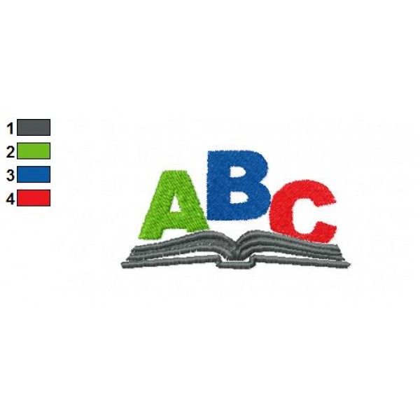 ABC Book Embroidery Design 02