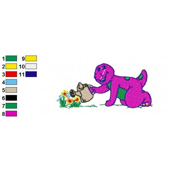 Barney Embroidery Design 37