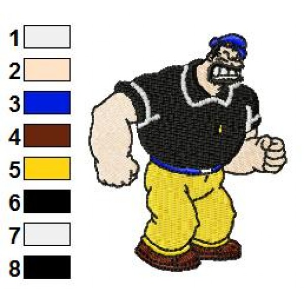 Bluto Embroidery Design