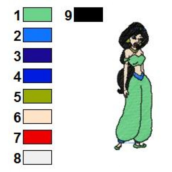 Disney Princesses Embroidery Design 12