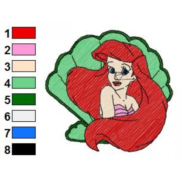 Disney Princesses Embroidery Design 7