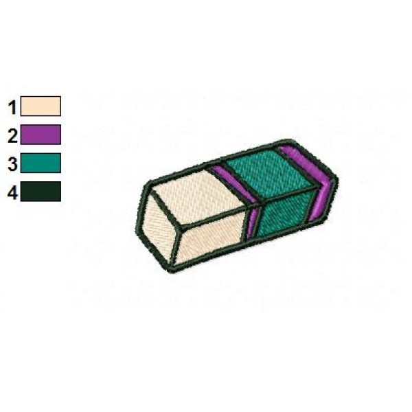 Eraser Embroidery Design