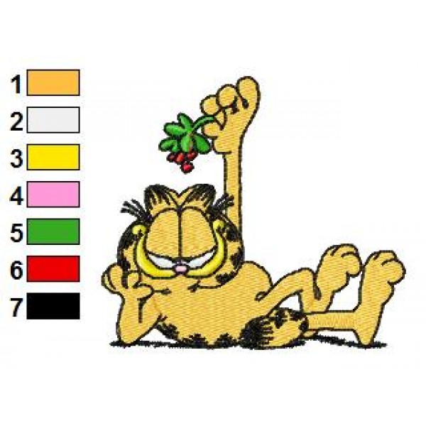 Garfield 01 Embroidery Designs 18