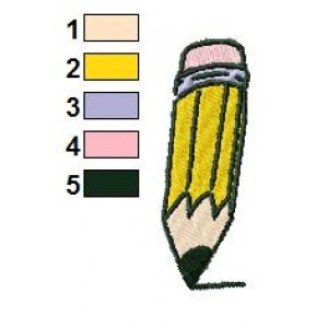 Pencil Embroidery Design 02