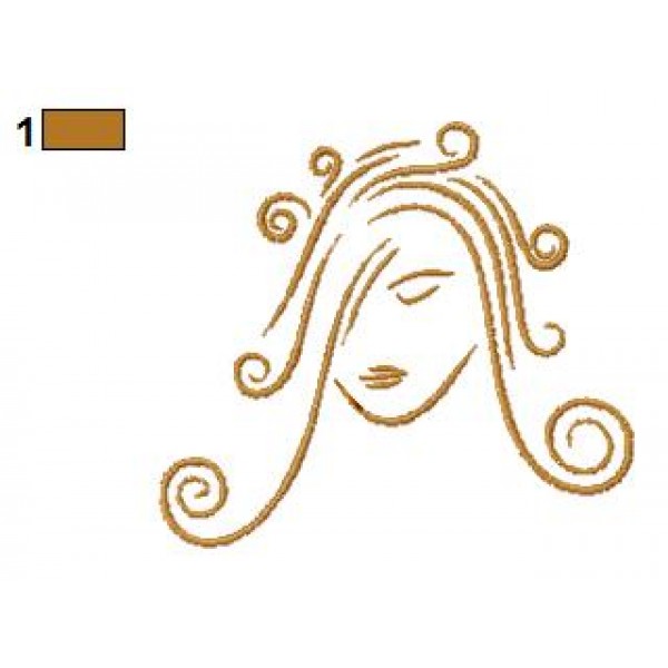 Plastic Girl Embroidery Design