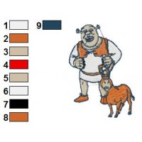 Shrek Embroidery Designs