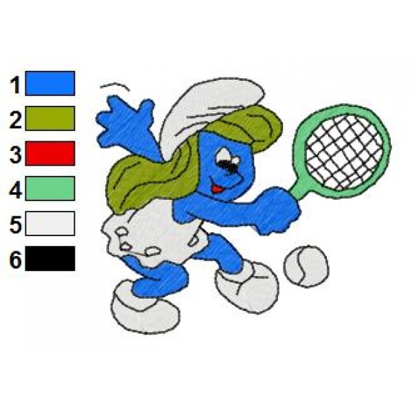 Smurfs Embroidery Design 12