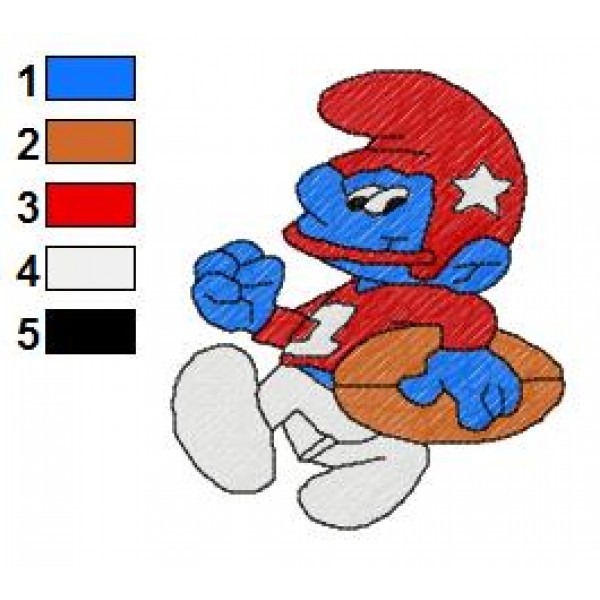 Smurfs Embroidery Design 31