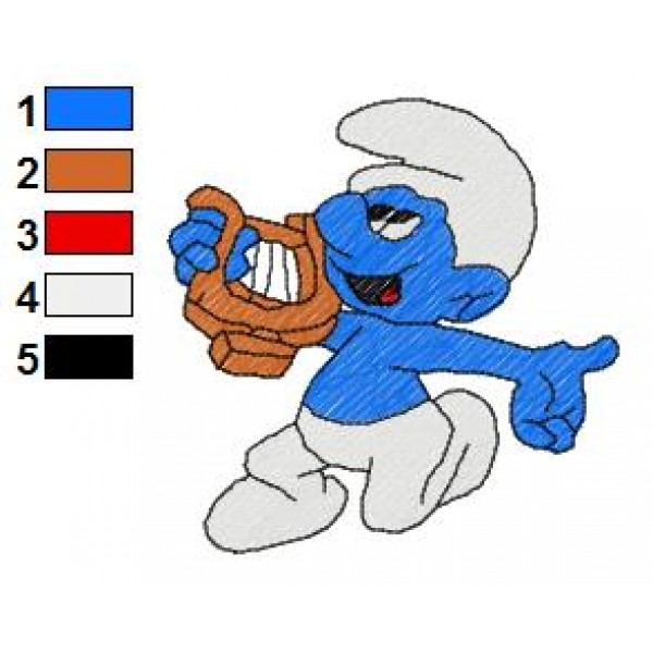 Smurfs Embroidery Design 33