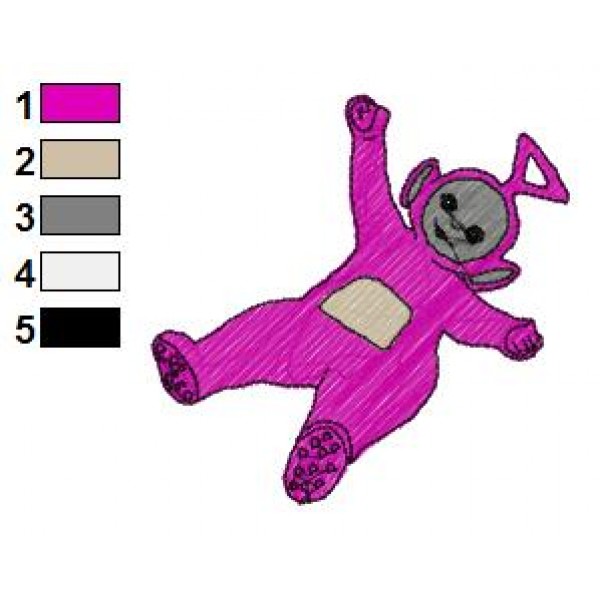 Teletubies Embroidery Design 2